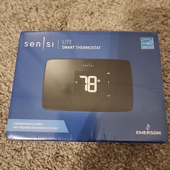 Emerson | Other | Emerson Sensi Lite St25u Wifi Smart Programmable Thermostat Blacknewsealed ...
